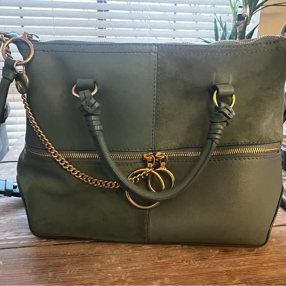 See By Chloe | Bags | See By Chloe Small Satchel In Mineral Blue | Poshmark